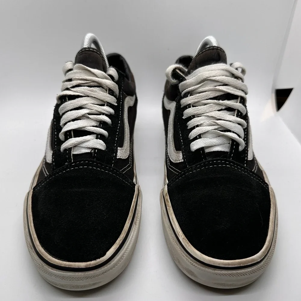 Vans | Shoes | Vans Old Skool Skate Shoes Sneakers Black White Suede ...